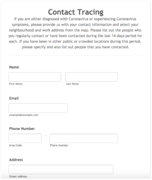 How to do contact tracing with online forms | The Jotform Blog