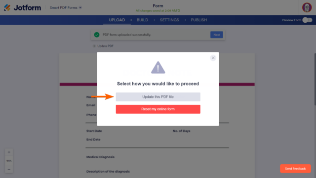 How to Update the Original PDF in Smart PDF Forms