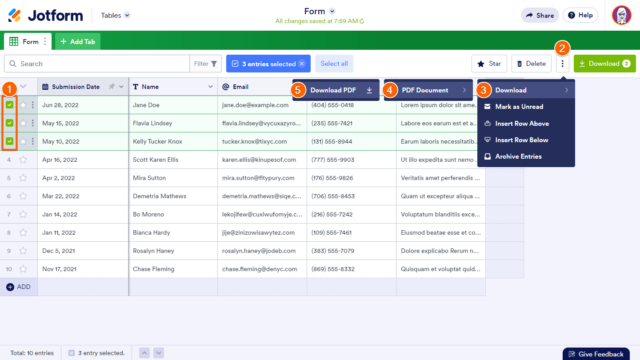 How to Download the Original PDF With Submission Data