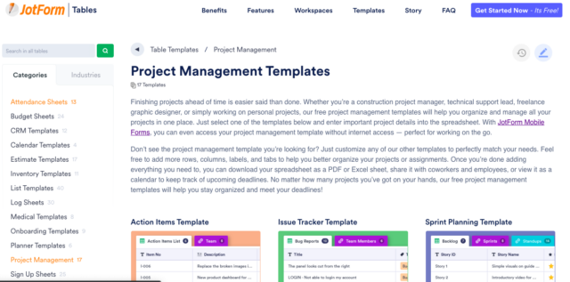 How to use Jotform Tables to manage projects | The Jotform Blog