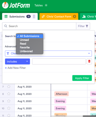 How to use Jotform Tables to manage projects | The Jotform Blog