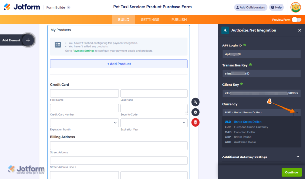 How to Integrate Your Form with Authorize.Net