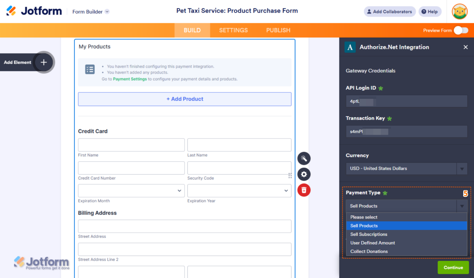 How to Integrate Authorize.Net With Jotform