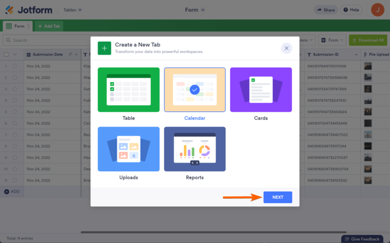 How To Add Different Views To Jotform Tables