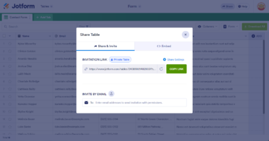 How to Share Your Submission Tables with Jotform Tables and Collaborate