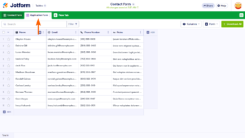 How to Get Data From Other Forms in Jotform Tables