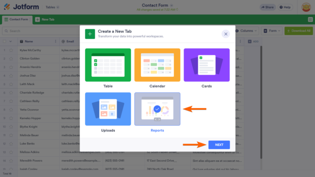 How To Create Automated Reports In Jotform Tables