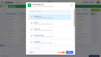 How to Get Data From Other Forms in Jotform Tables