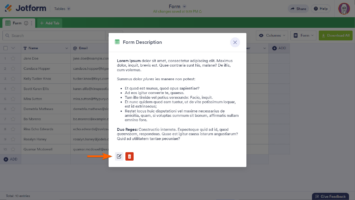 How to Add Descriptions to Tabs and Columns in Jotform Tables