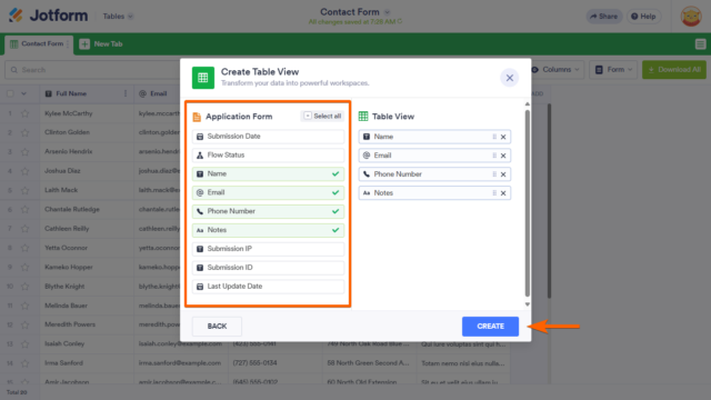 How to Get Data From Other Forms in Jotform Tables