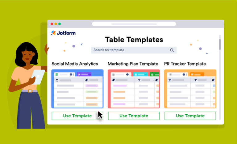 5 Jotform table templates for marketers | The Jotform Blog