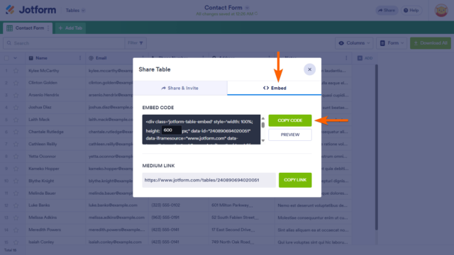 How to Embed Form Submissions Into a Website