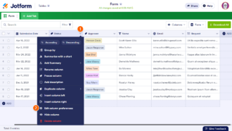 How to Create a Dropdown List in Jotform Tables