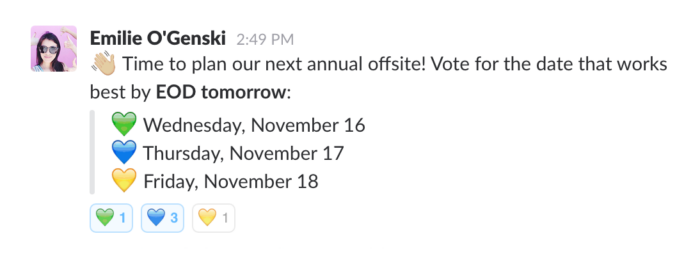 How to do a poll in Slack | The Jotform Blog