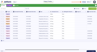 6 embeddable online databases you can create with Jotform Tables | The ...