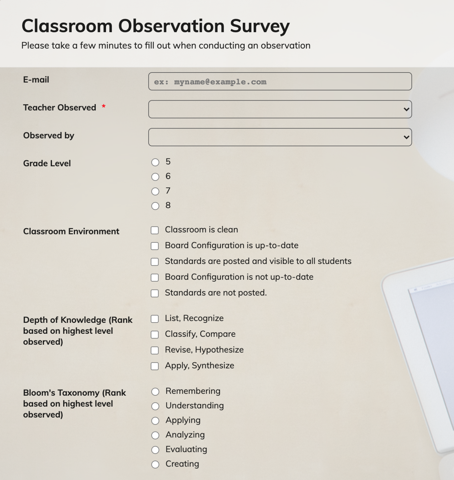 How to observe teachers in the classroom | The JotForm Blog