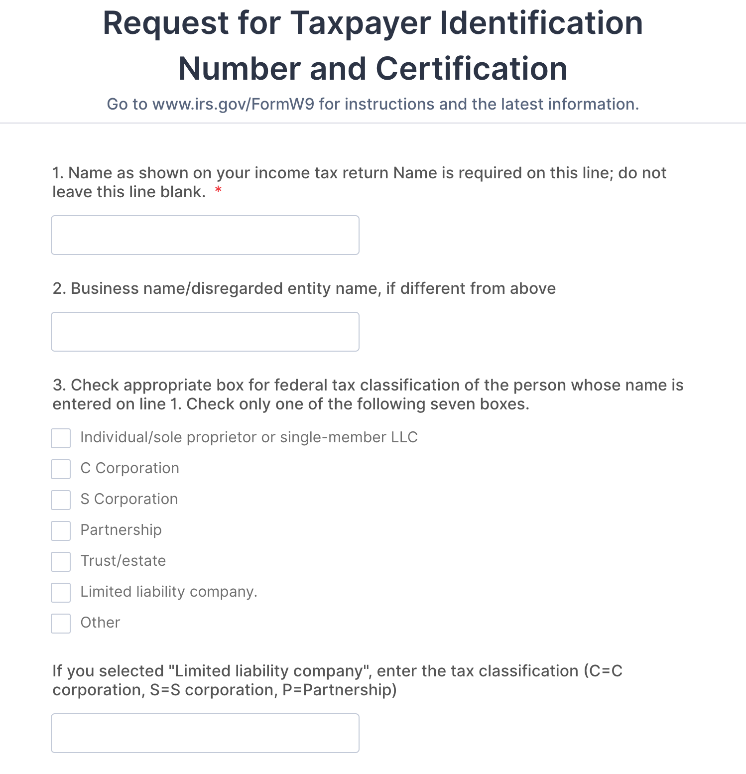 How to fill out a W-9 online | The Jotform Blog
