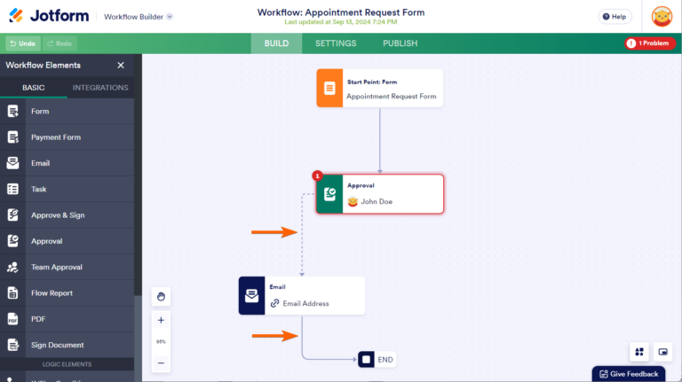 How to Set up a Send Email Element in Jotform Workflows