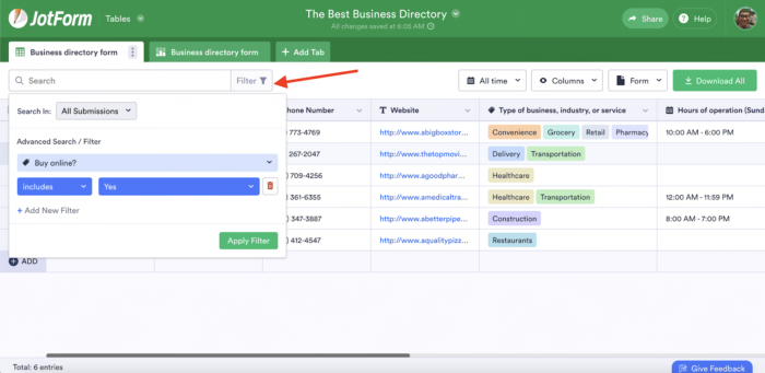 How to display JotForm submissions on your website | The JotForm Blog