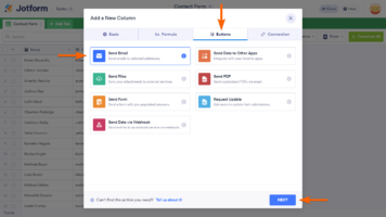 How to Send an Email With Form Data in Jotform Tables
