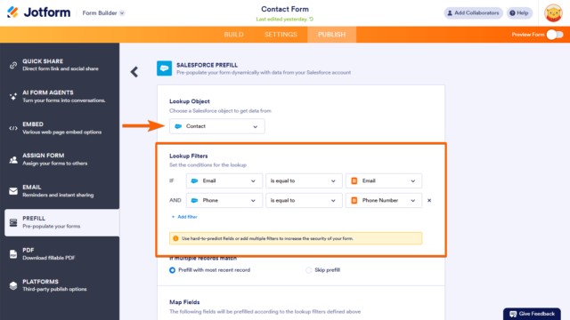 How to Prefill Your Form Using Data From Salesforce