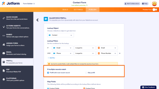 How to Prefill Your Form Using Data From Salesforce