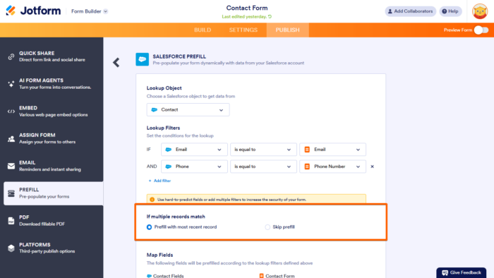 How to Prefill Your Form Using Data From Salesforce
