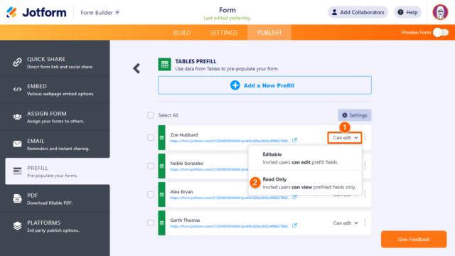 How to Prepopulate Form Fields With Data From Other Tables