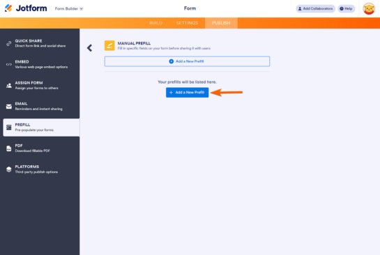 How to Prefill a Form With Manual Prefill