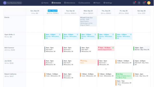 Top 10 restaurant scheduling software systems | The Jotform Blog