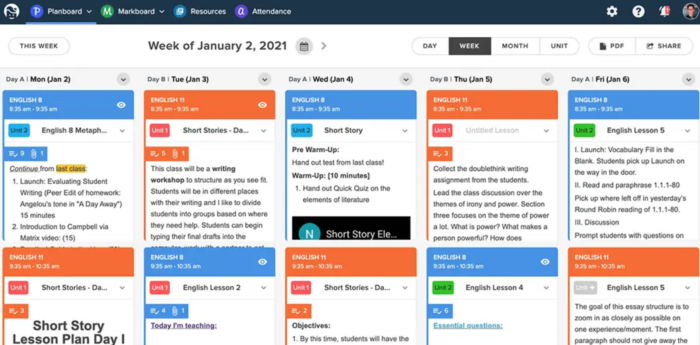 12 best online lesson planners for teachers in 2025 | The Jotform Blog