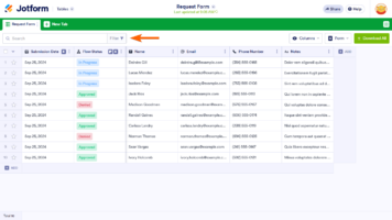 How to Track the Workflow Status in Jotform Tables