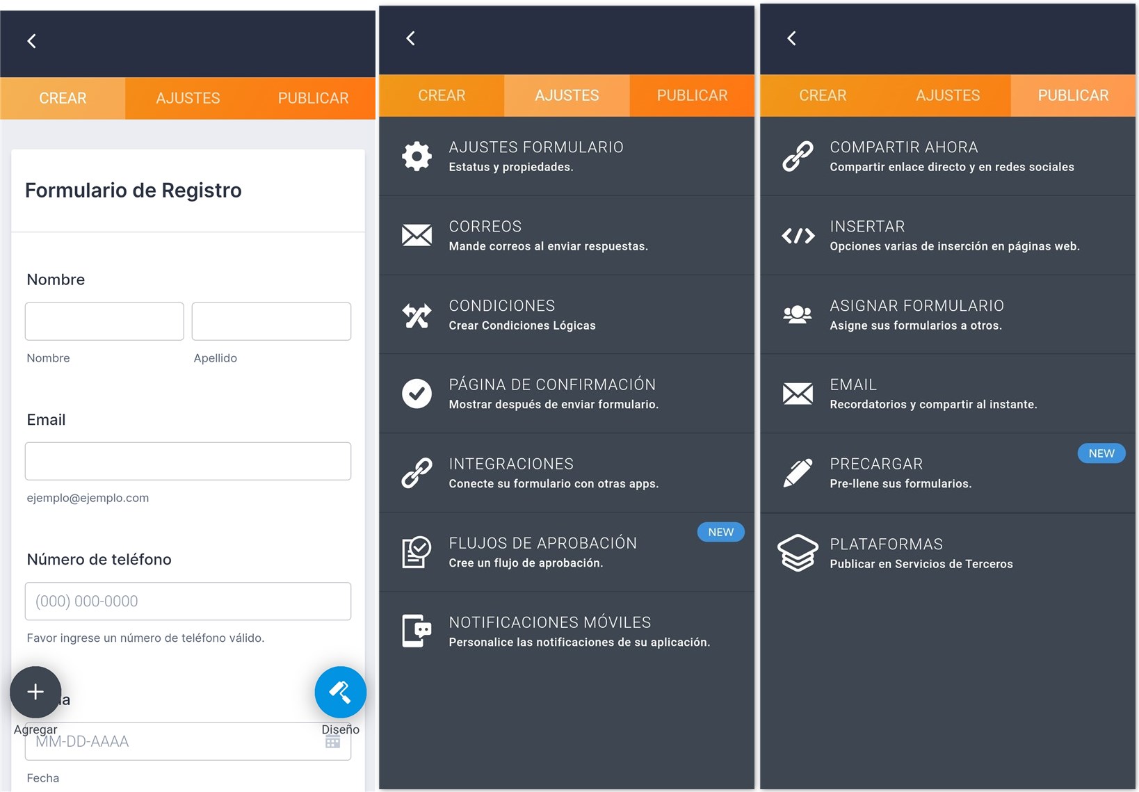 Cómo crear su primer formulario con Jotform Mobile Forms