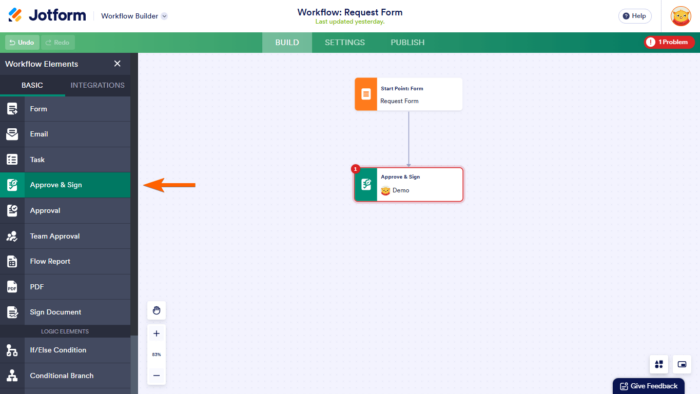 How to Require a Signature in Jotform Workflows