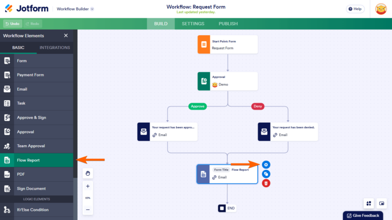 How to Send an Approval Report in Jotform Workflows