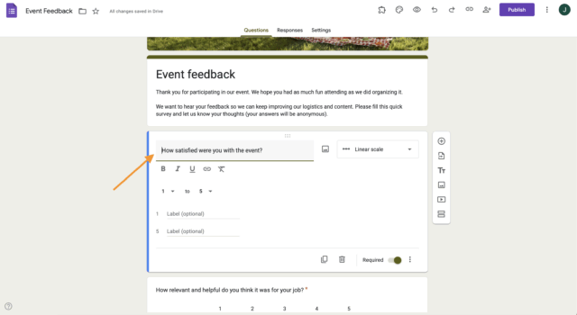 How to use linear scale questions in Google Forms | The Jotform Blog