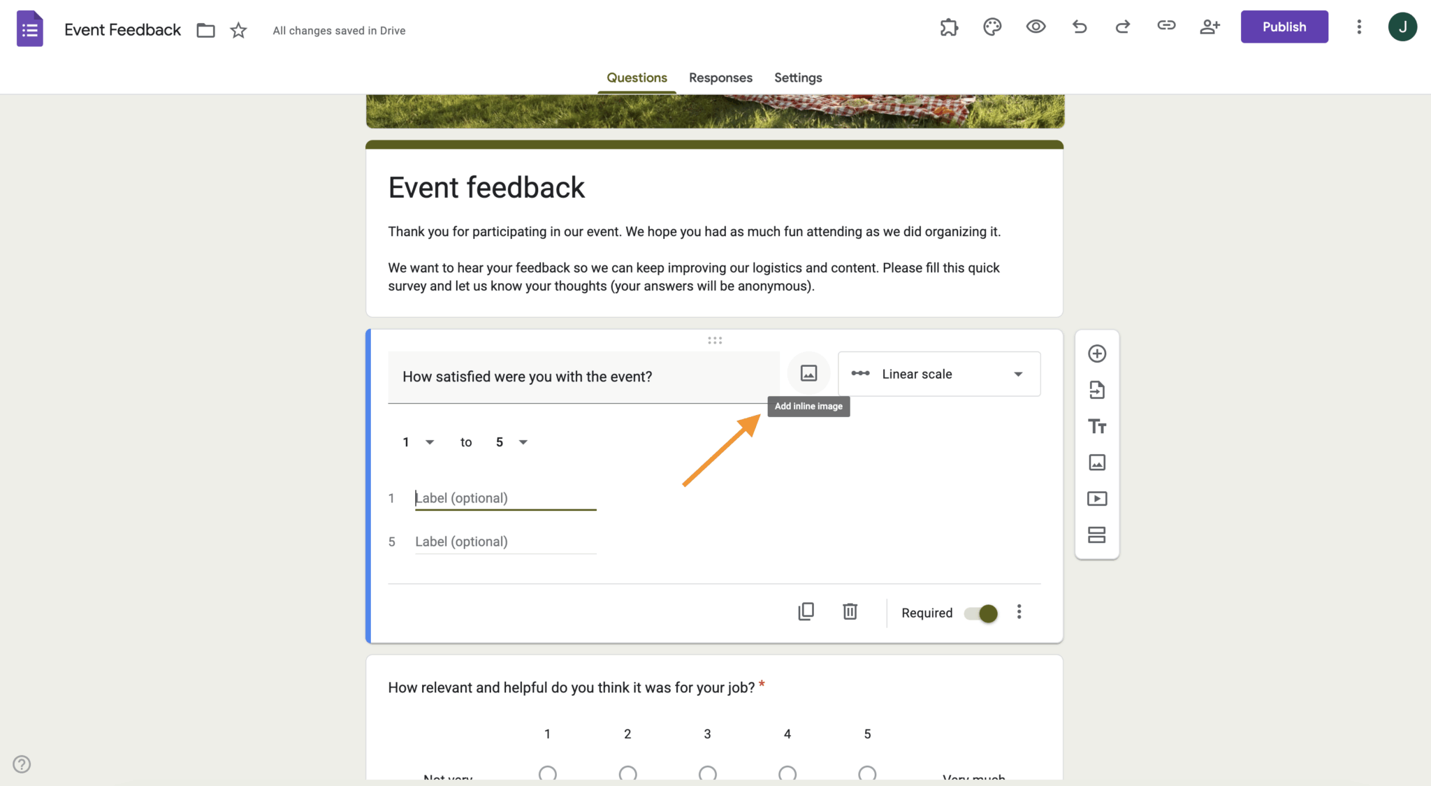 How to use linear scale questions in Google Forms | The Jotform Blog