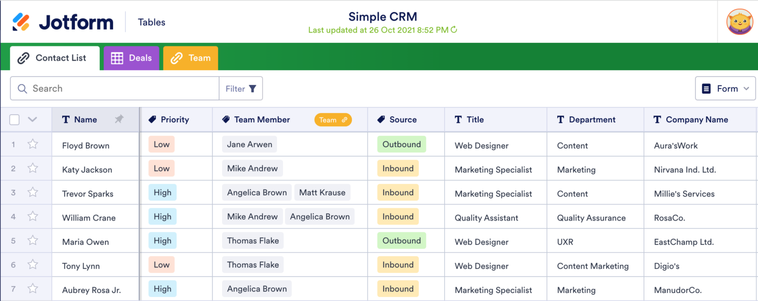 7 searchable databases to get the most out of your data | The Jotform Blog