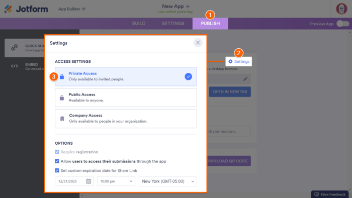 How to Create and Publish an App With Jotform Apps