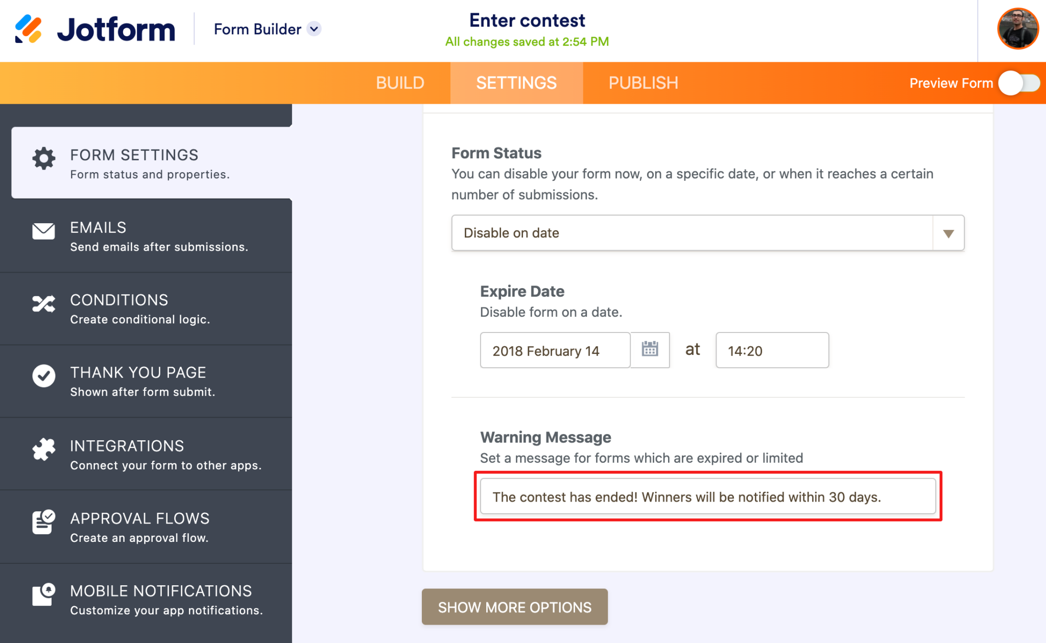 How to set an expiration date on a form | The Jotform Blog