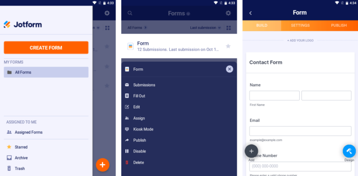 How Jotform Apps Differs from Jotform Mobile Forms?