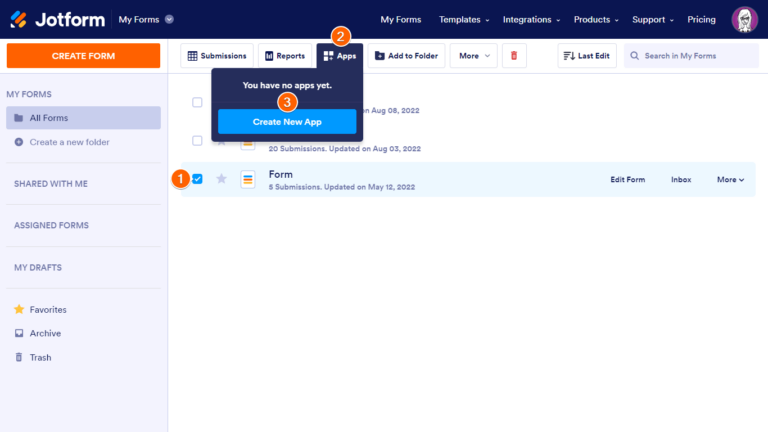 How to Create and Publish an App With Jotform Apps