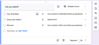 How to make conditional questions in Google Forms | The Jotform Blog