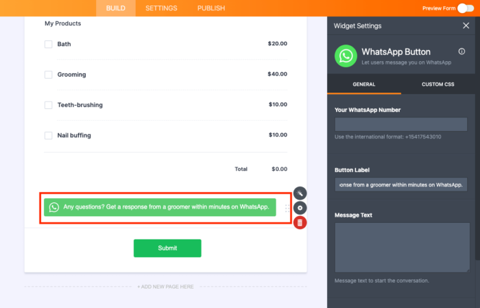 3 new widgets: WhatsApp, OpenStreetMap & Image Gal... | The Jotform Blog
