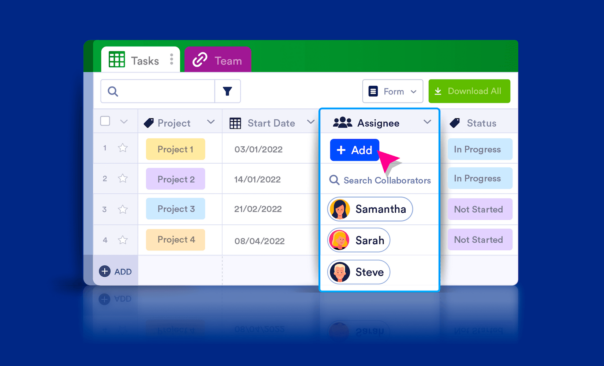 Spring into action faster with the Jotform Tables Assign feature | The Jotform Blog