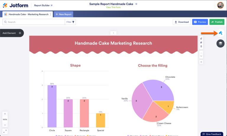 How to Customize a Visual Report?