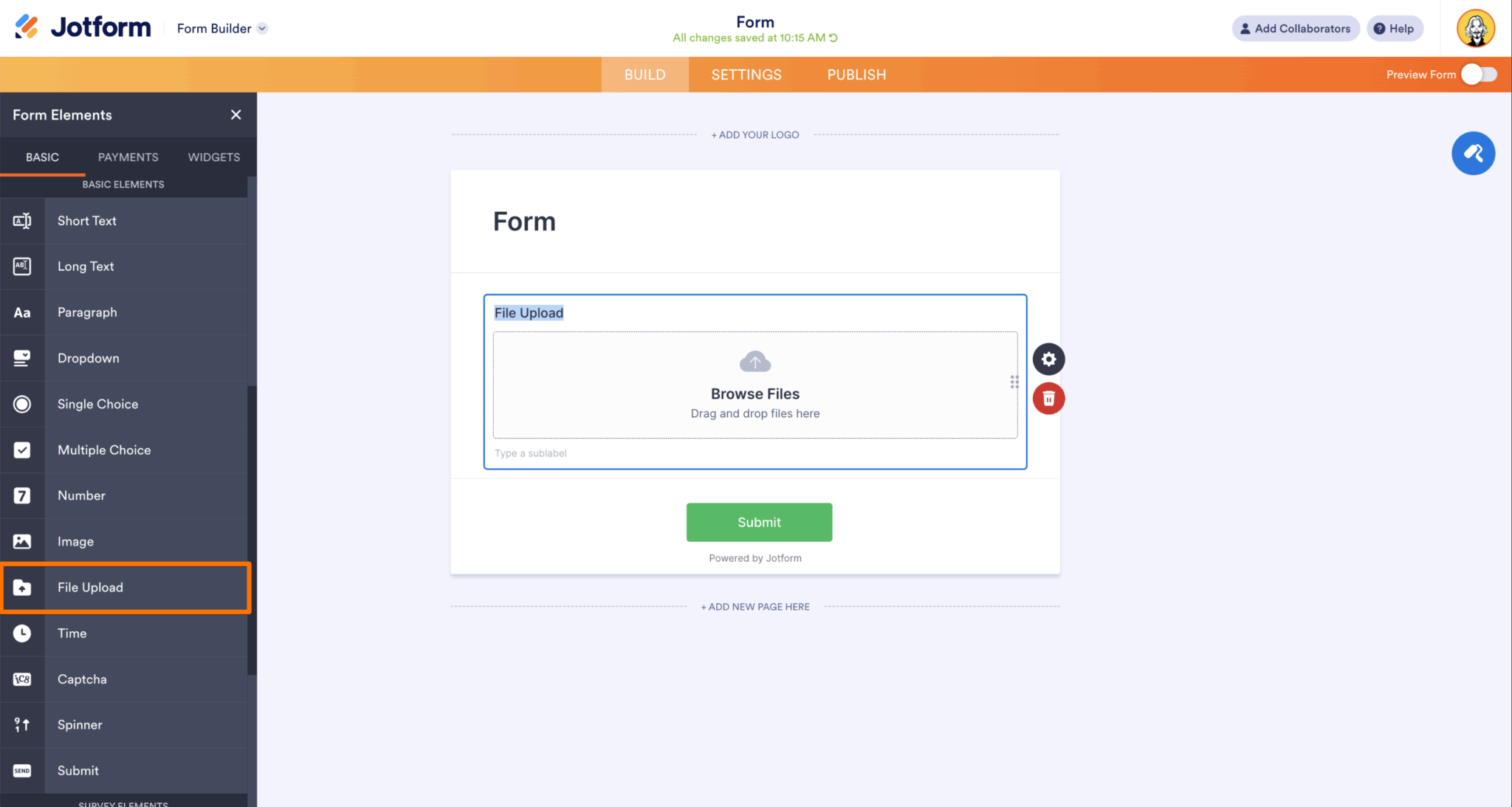 How to add file upload in Google Forms | The Jotform Blog