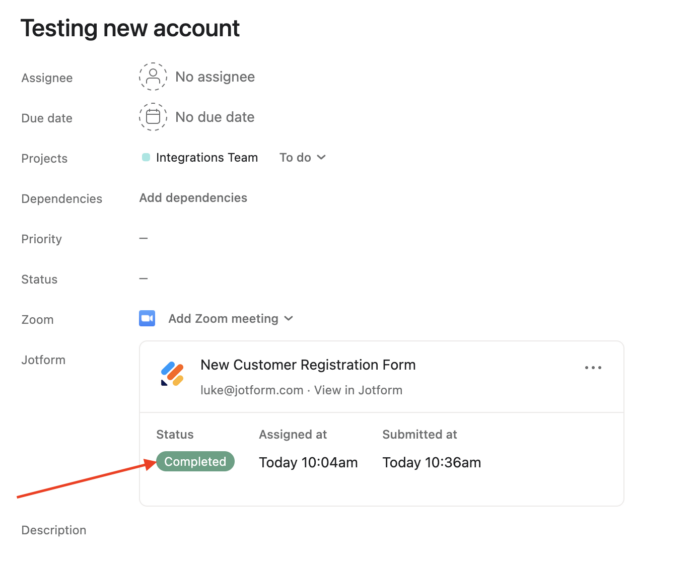 Use Jotform within your Asana workspace | The Jotform Blog