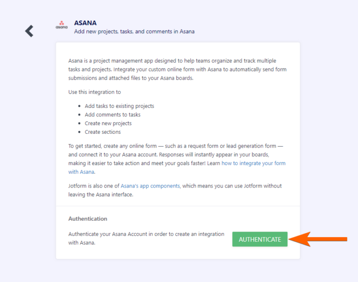 Create Tasks in Asana with Jotform Submissions