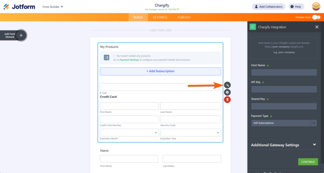 How to Integrate Chargify With Jotform